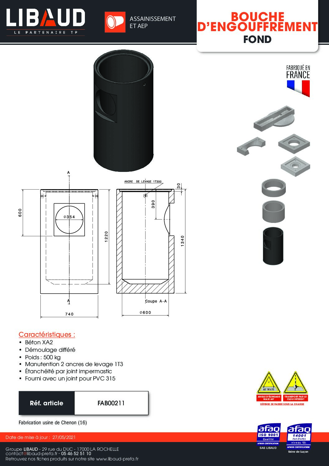 Documenthèque : Catalogues et fiches | Libaud Prefa Béton - Négoce TP